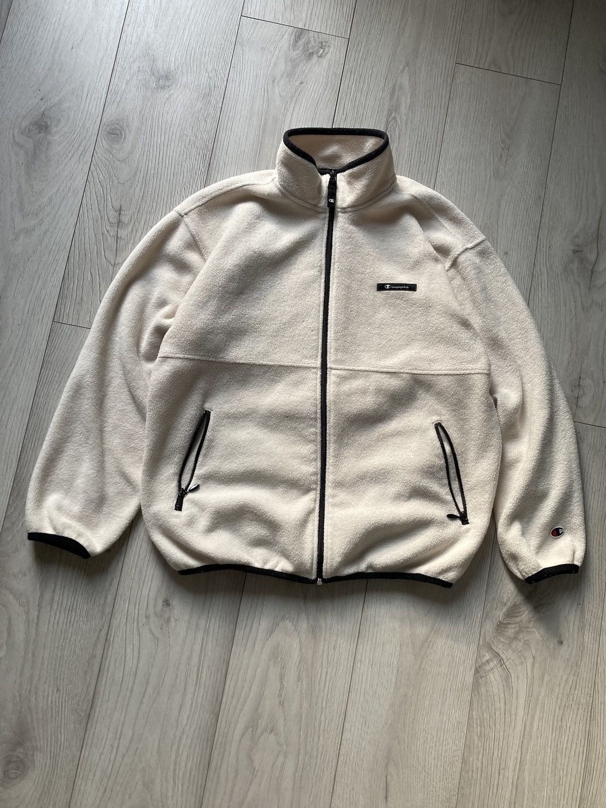 Vintage Vintage gorpcore boxy champion sherpa fleece light jacket | Grailed