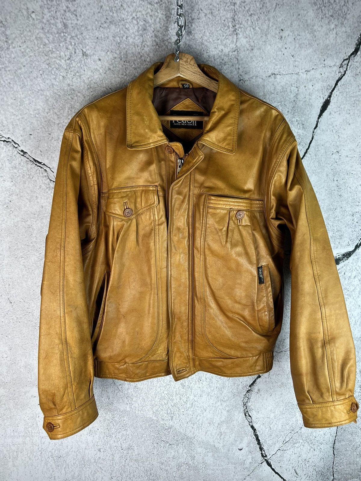 Vintage Vintage Petroff leather jacket | Grailed