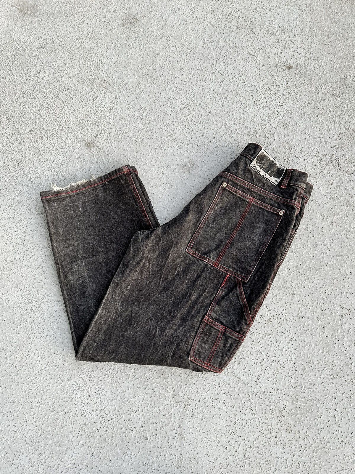 Vintage Vintage Y2K Contrast Stitch Denim Jeans | Grailed