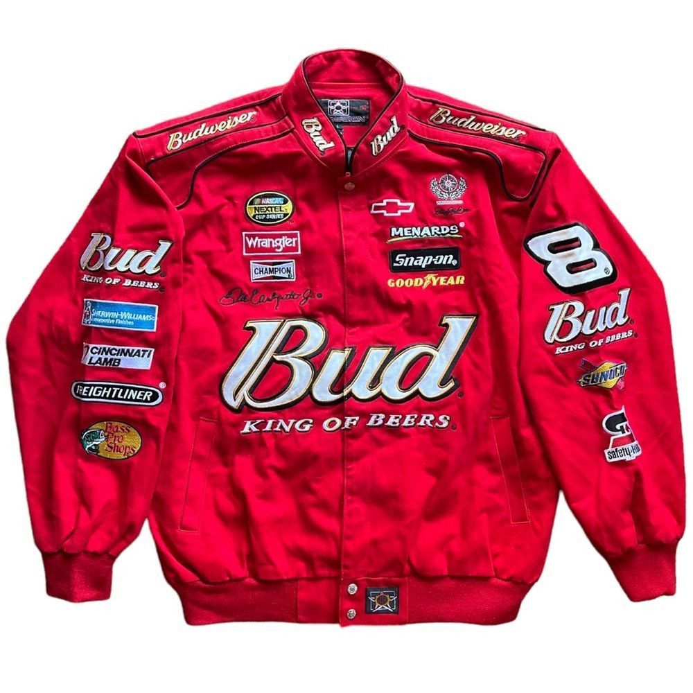 NASCAR VINTAGE NASCAR BUDWEISER #8 DALE EARNHARDT JR RACING JACKET ...
