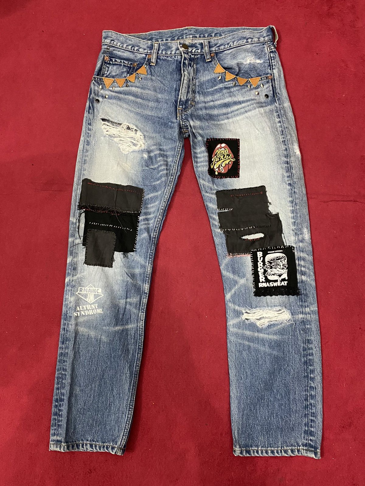 Native Native Distress Denime patch style | Grailed