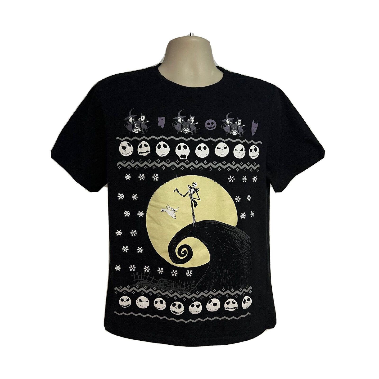 Disney Disney Nightmare Before Christmas Black Graphic T-Shirt | Grailed