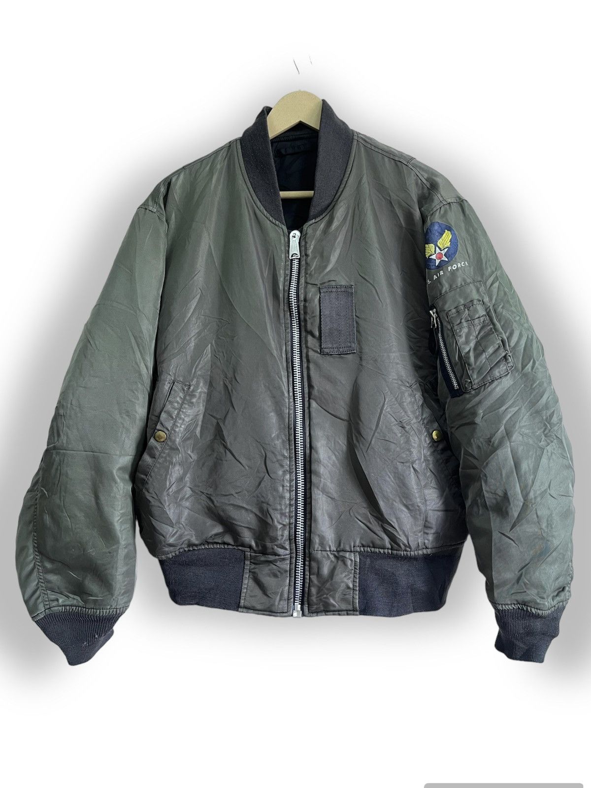 Vintage Vintage 1990s Buzz Ricksons Flight Bomber Jacket Reversible ...