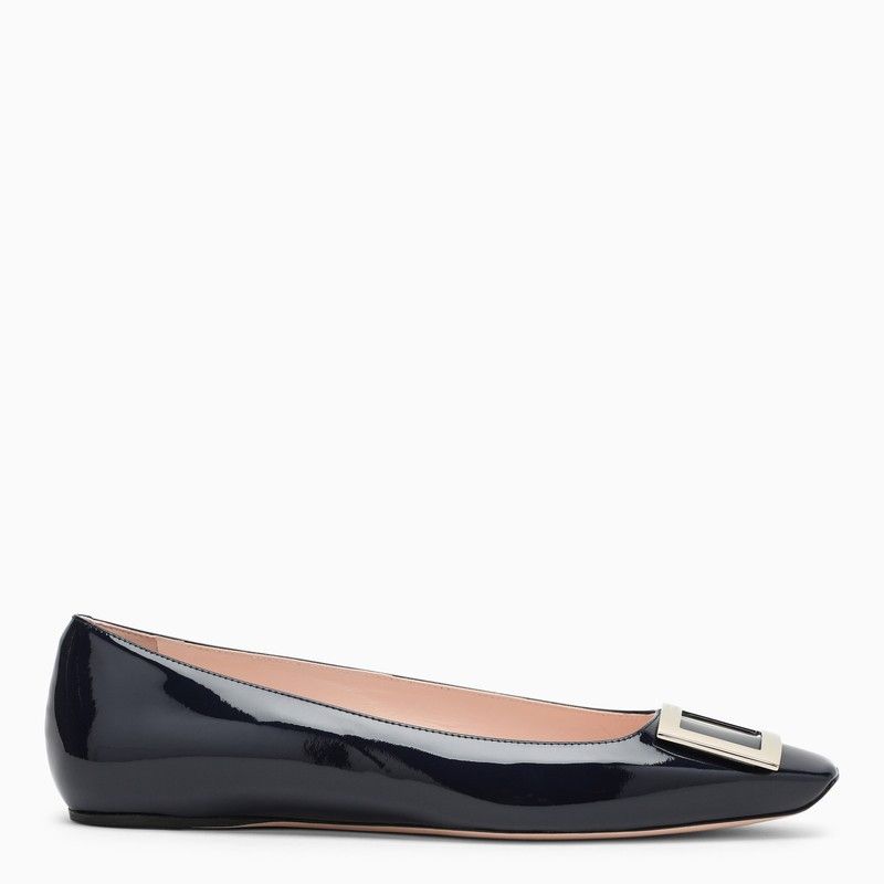 Roger Vivier Roger Vivier Trompette Blue Patent Leather Ballerina | Grailed