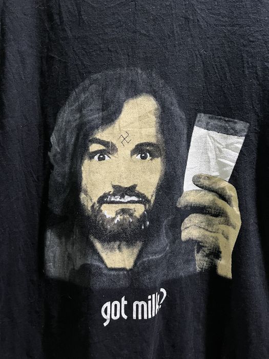 Vintage Vintage charles manson got milk tee | Grailed