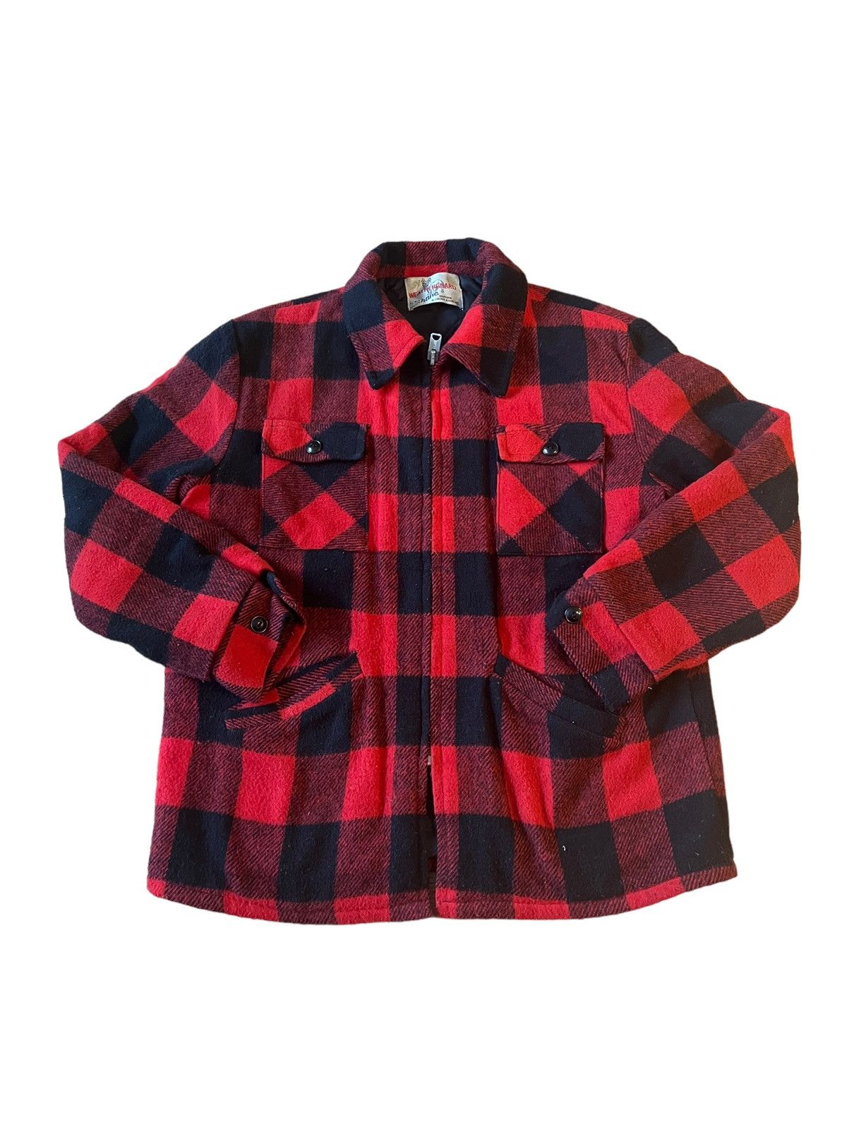 Flannel × Made In Usa × Vintage Vintage 60s 70s Wool Red Plaid Flannel ...