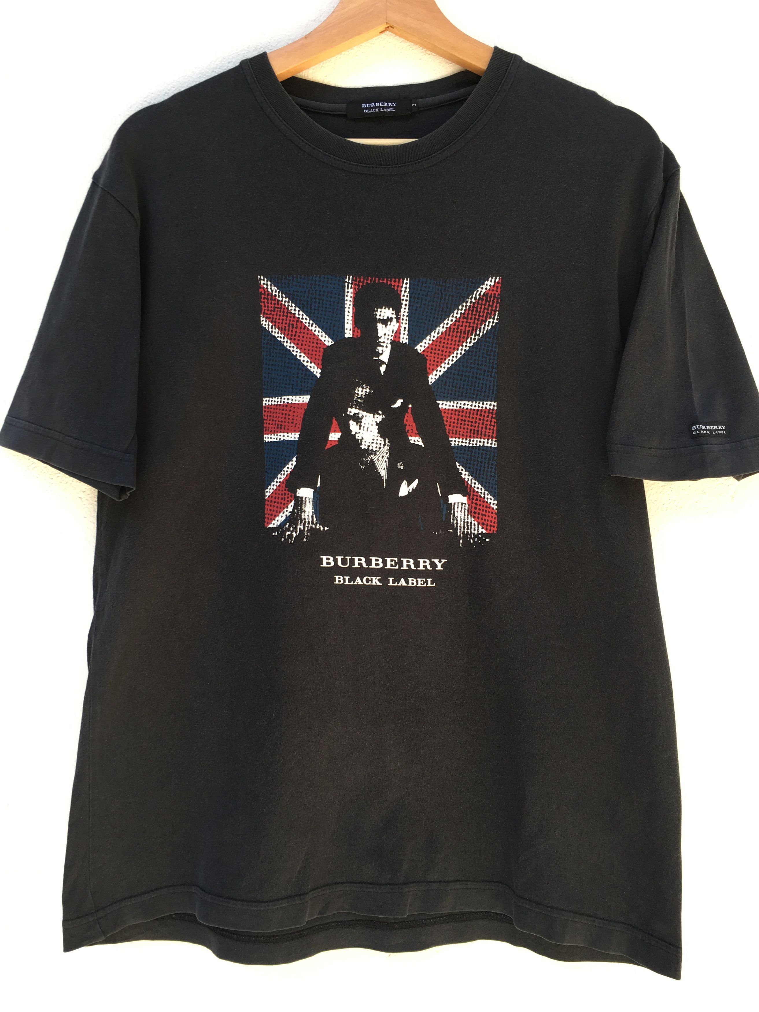 Burberry Vintage BURBERRY BLACK LABEL nice design t-shirt | Grailed