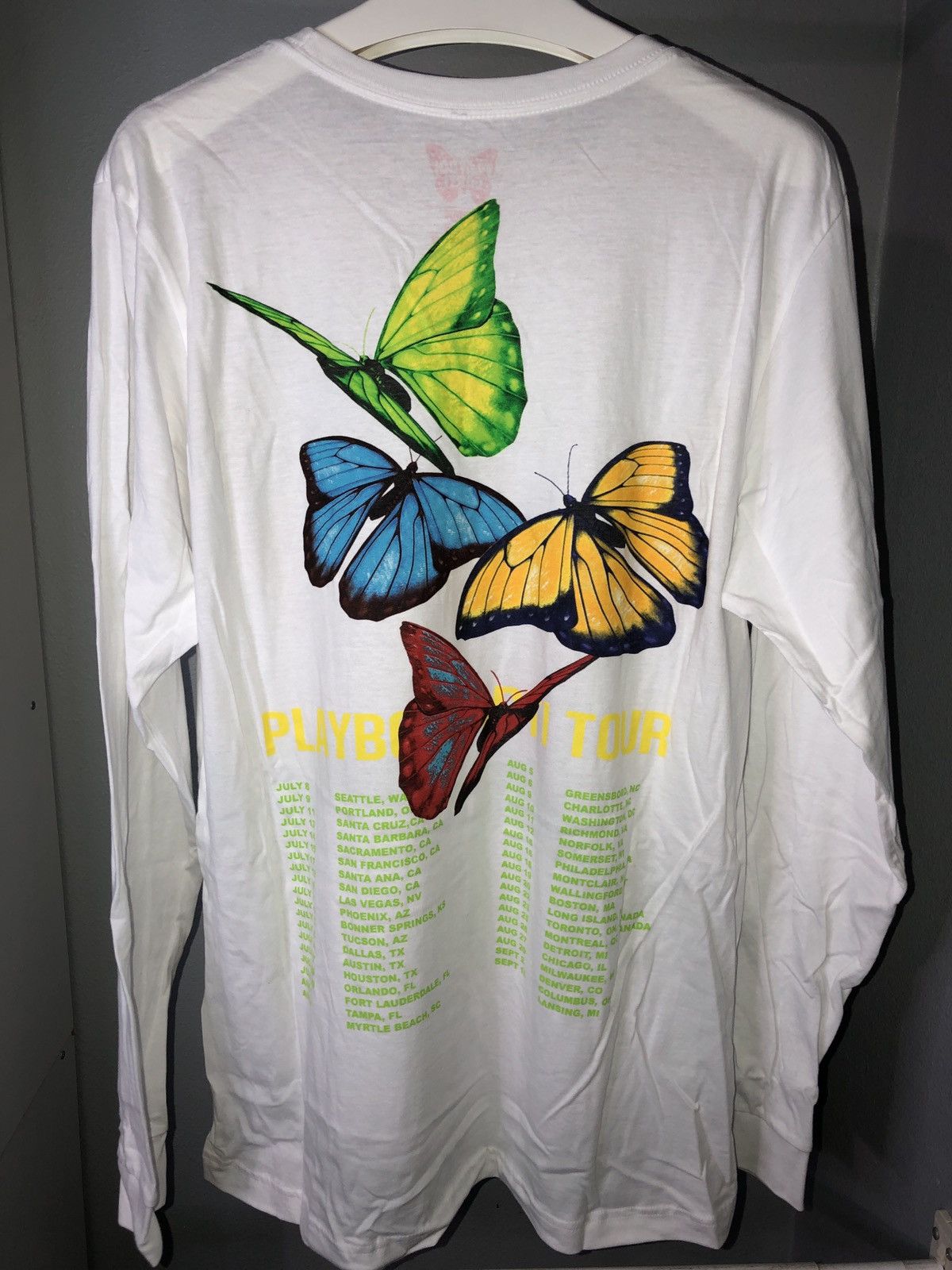 Playboi Carti Playboi Carti butterfly tour shirt | Grailed
