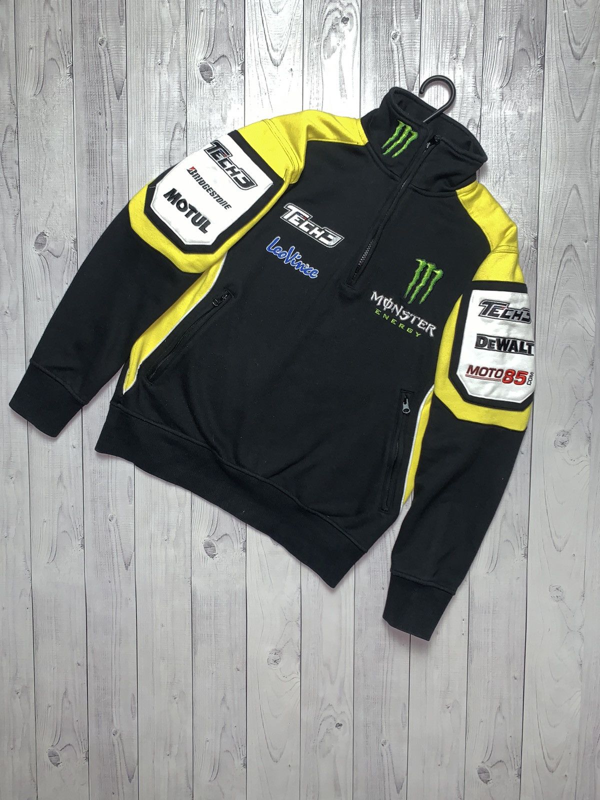 Racing × Streetwear × Vintage Vintage Racing jacket monster tech 3 logo ...