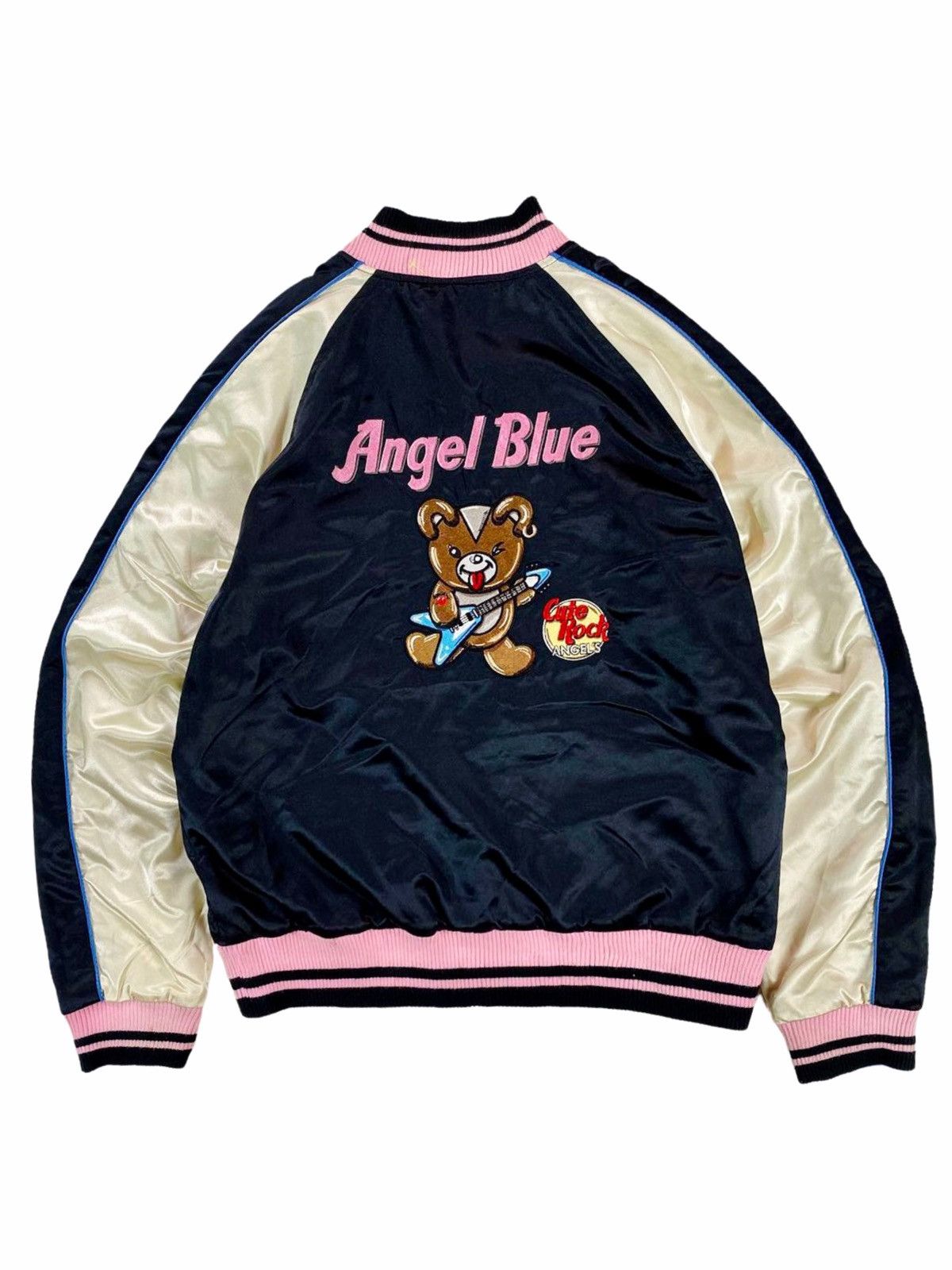 Japanese Brand 1990s Angel Blue - Iconic Bear Angels Rock Reversible ...