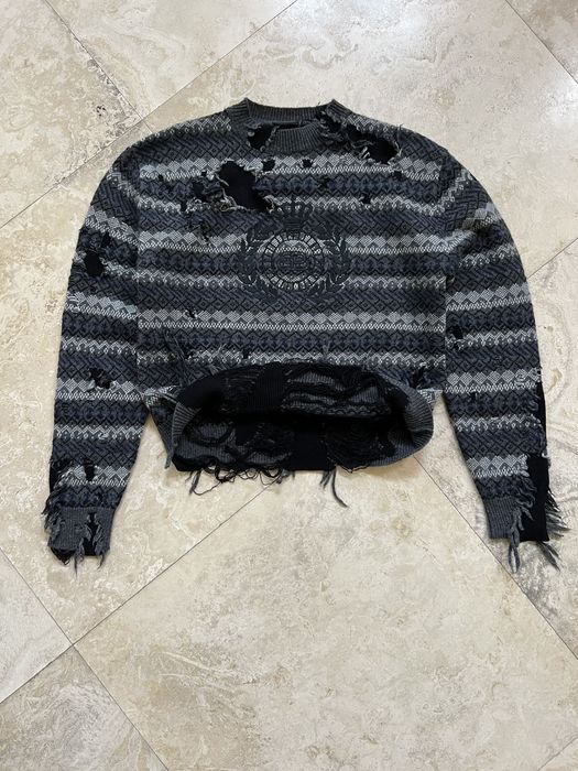 Balenciaga 2021/22 Unifit Destroyed Knit Sweater | Grailed