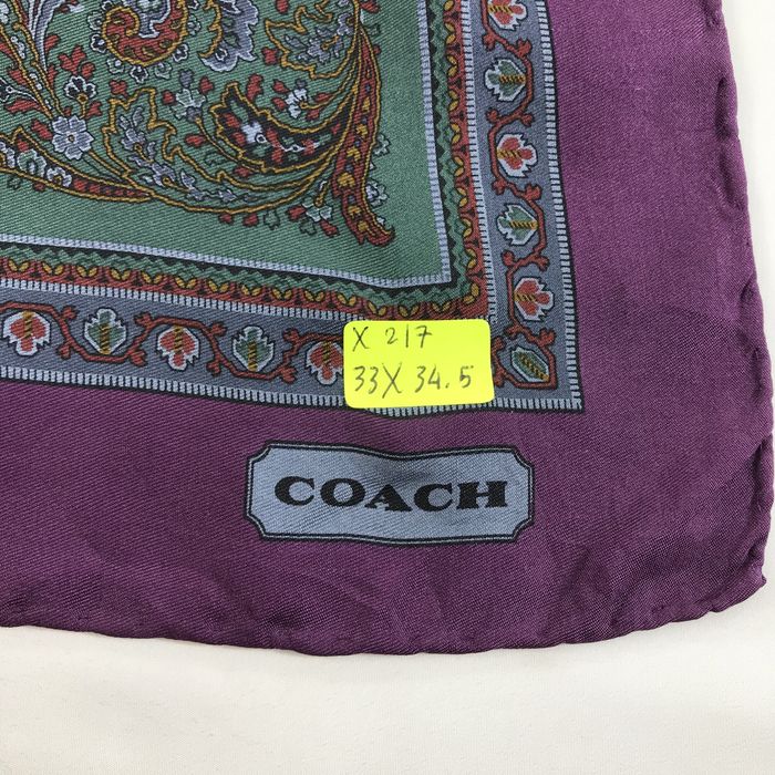 Coach Vintage Coach Silk Scarf | Grailed