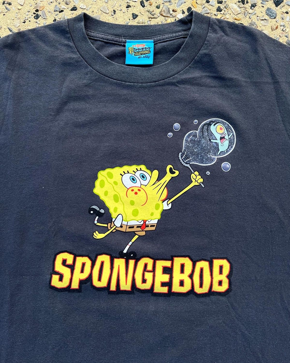 Vintage Vintage rare SpongeBob and plankton T-shirt (M~L) | Grailed
