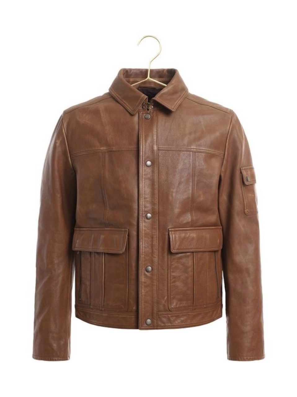 Gucci GRAIL! Gucci Pocket Brown Leather Motorcycle Jacket | Grailed