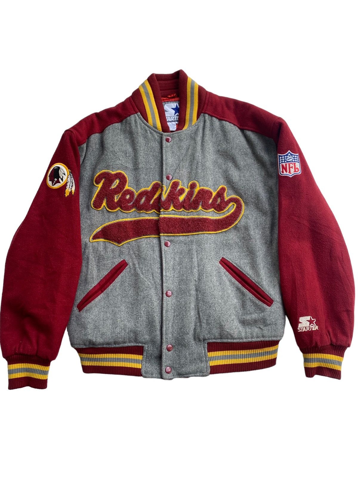 Redskins × Varsity Jacket × Vintage Vintage Washington Redskins Varsity ...