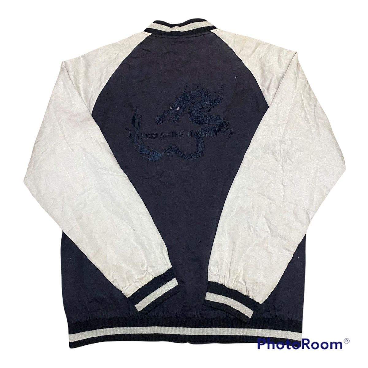 Vintage Steals‼️Vintage Varsity Jacket Dragon Embroided | Grailed