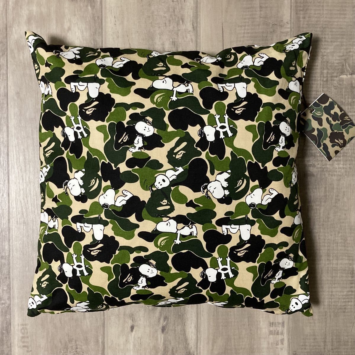 Bape × Peanuts BAPE × Peanuts Snoopy ABC camo Beanbag cushion ape Pillow | Grailed