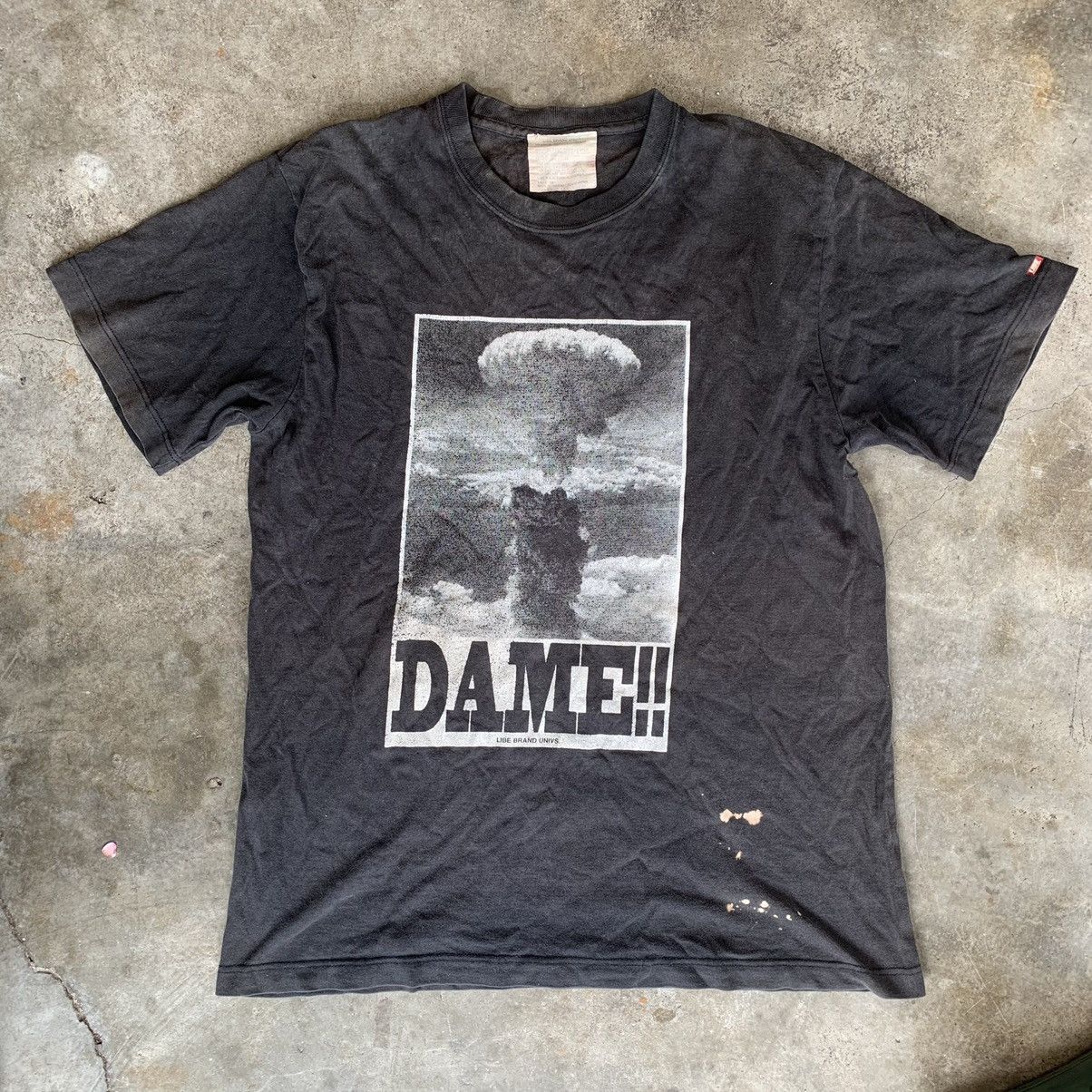 Japanese Brand Libe Brand Univs japan sunfaded style black tshirt tee ...