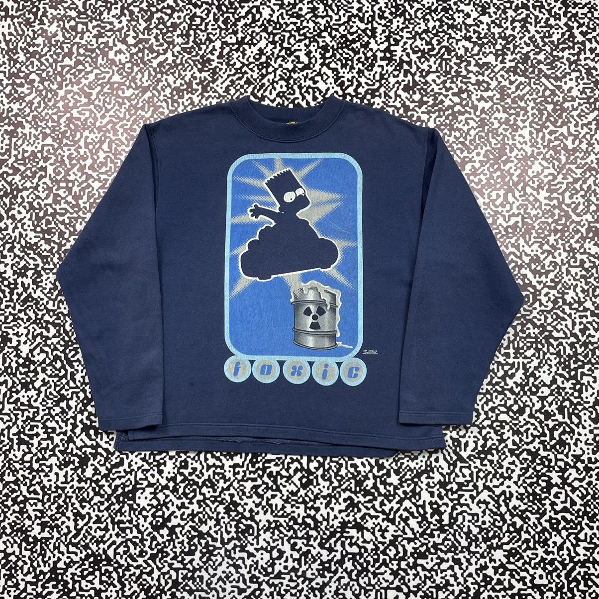 Vintage Vintage 1999 The Simpsons Bart SK8 Faded Sweatshirt Style | Grailed