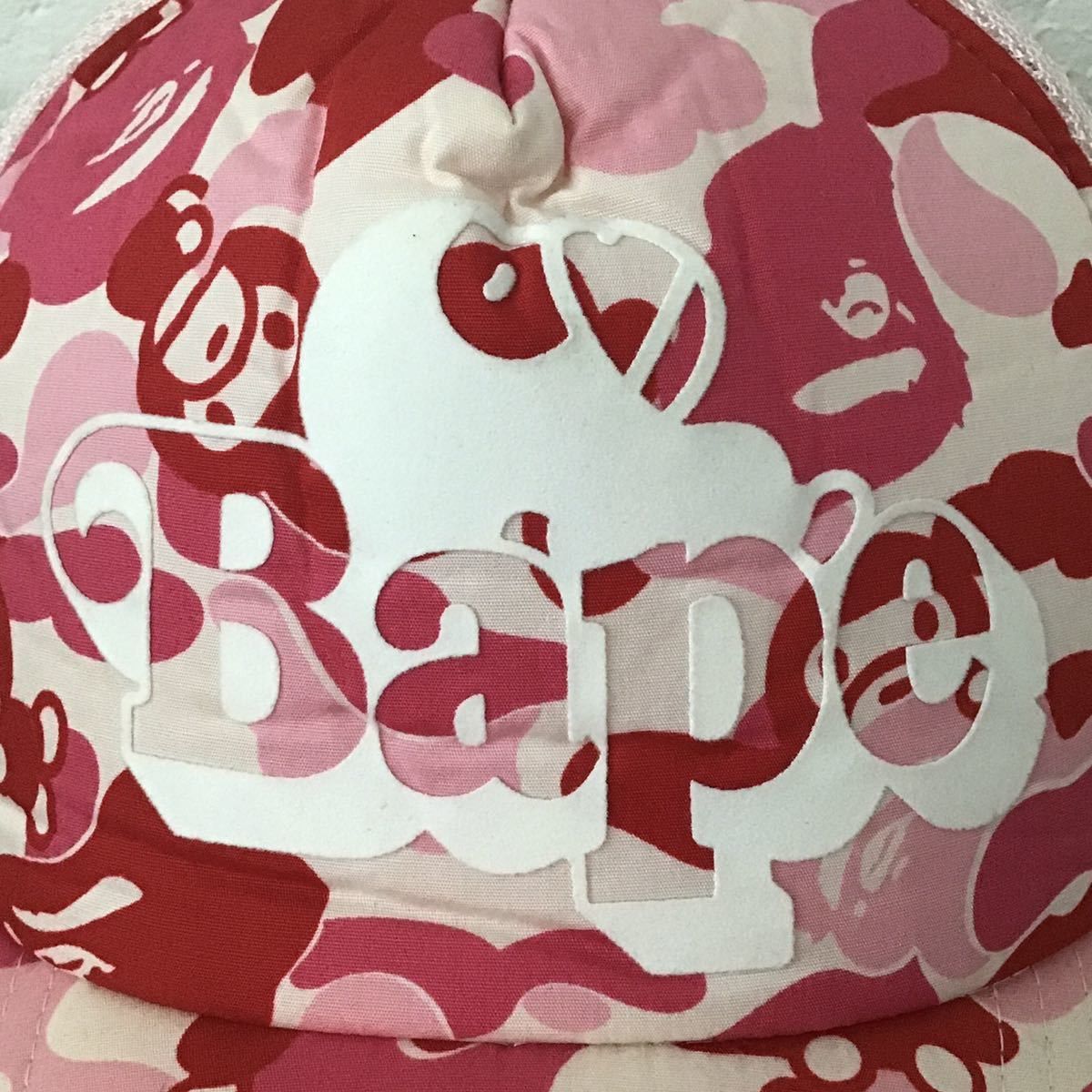 Bape BAPE Nap milo ABC camo pink trucker hat cap | Grailed
