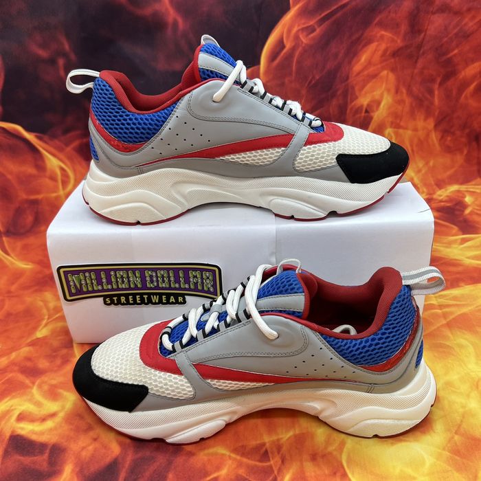 Dior B22 sneaker ‘grey red blue’ Sz- 11M/44EU | Grailed