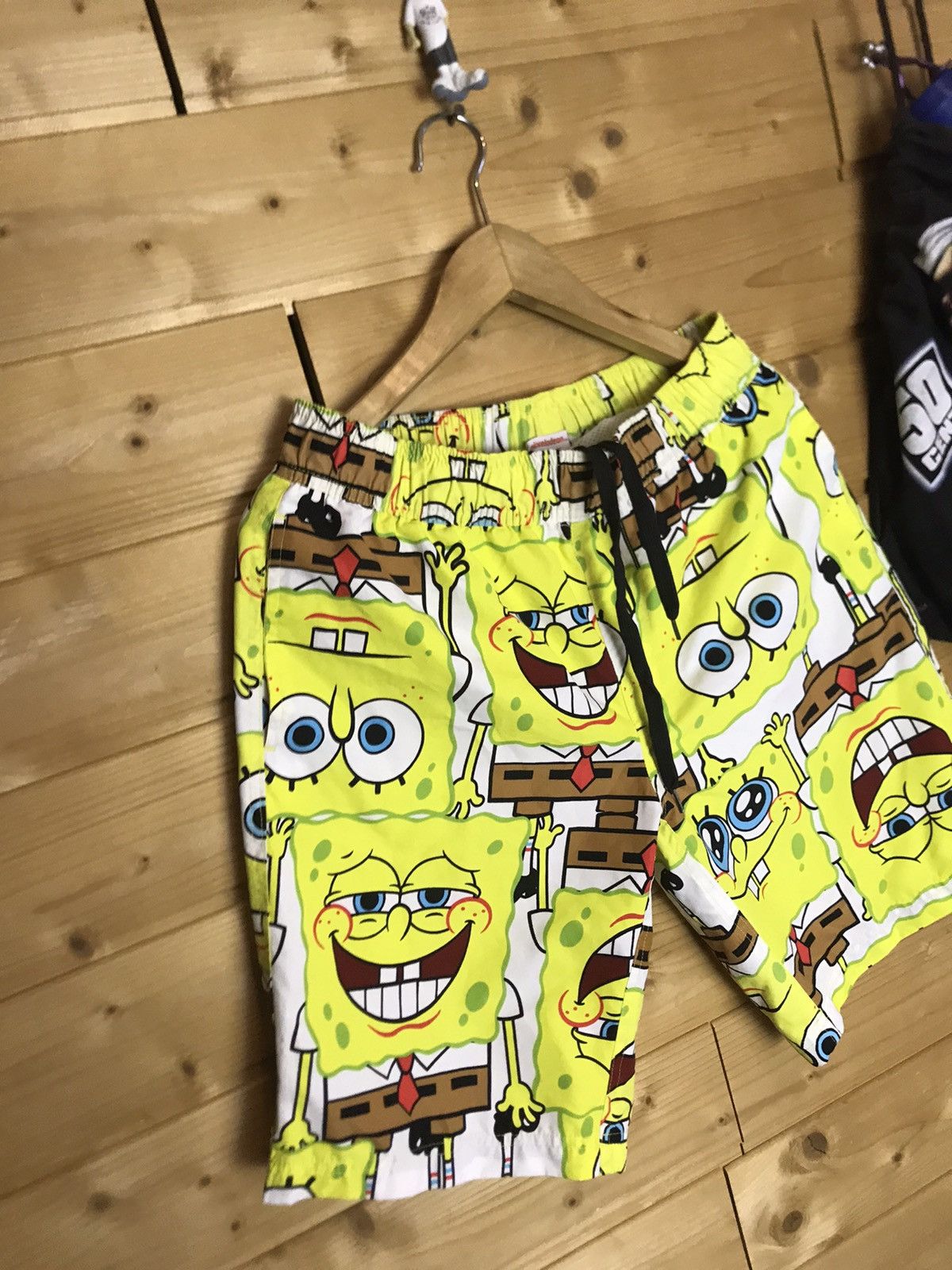 Vintage Nickelodeon SpongeBob over print shorts | Grailed