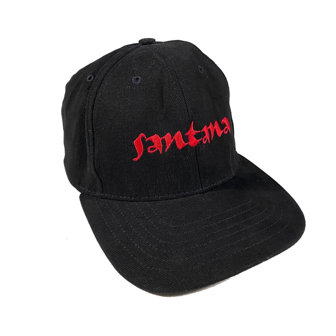 Vintage Vintage 90s made in USA Carlos Santana tour hat black / red ...
