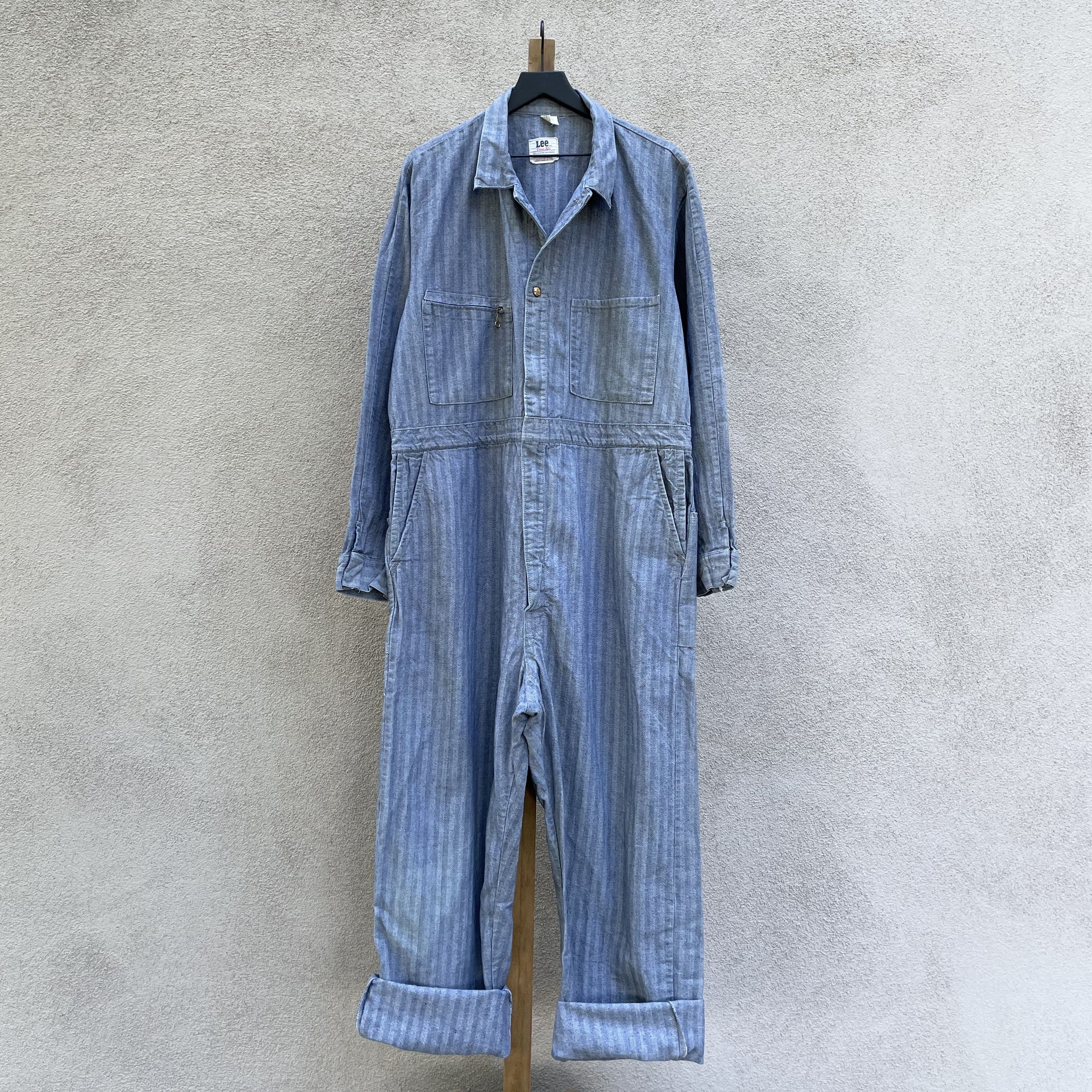 Lee × Vintage Vintage 70s Lee Union-Alls Herringbone Sanforized ...