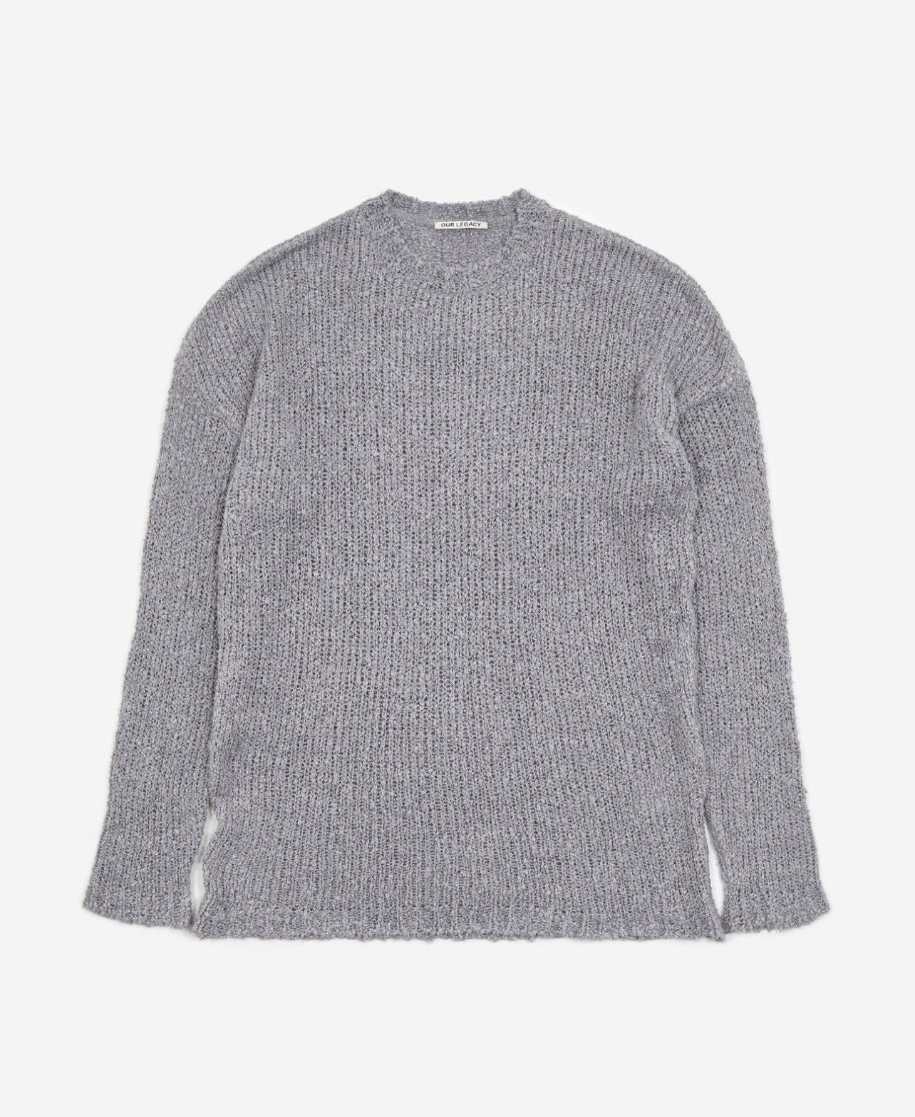 Our Legacy Our Legacy Popover Roundneck Jumper - Grey Boucle | Grailed