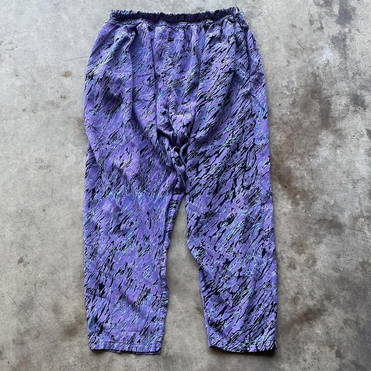 Vintage • Vintage 80’s aop lightweight mc hammer pants | Grailed