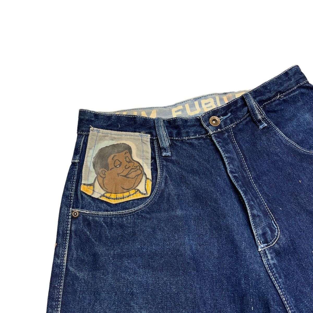 Fubu × Vintage 90s FUBU Platinum Fat Albert Jeans | Grailed