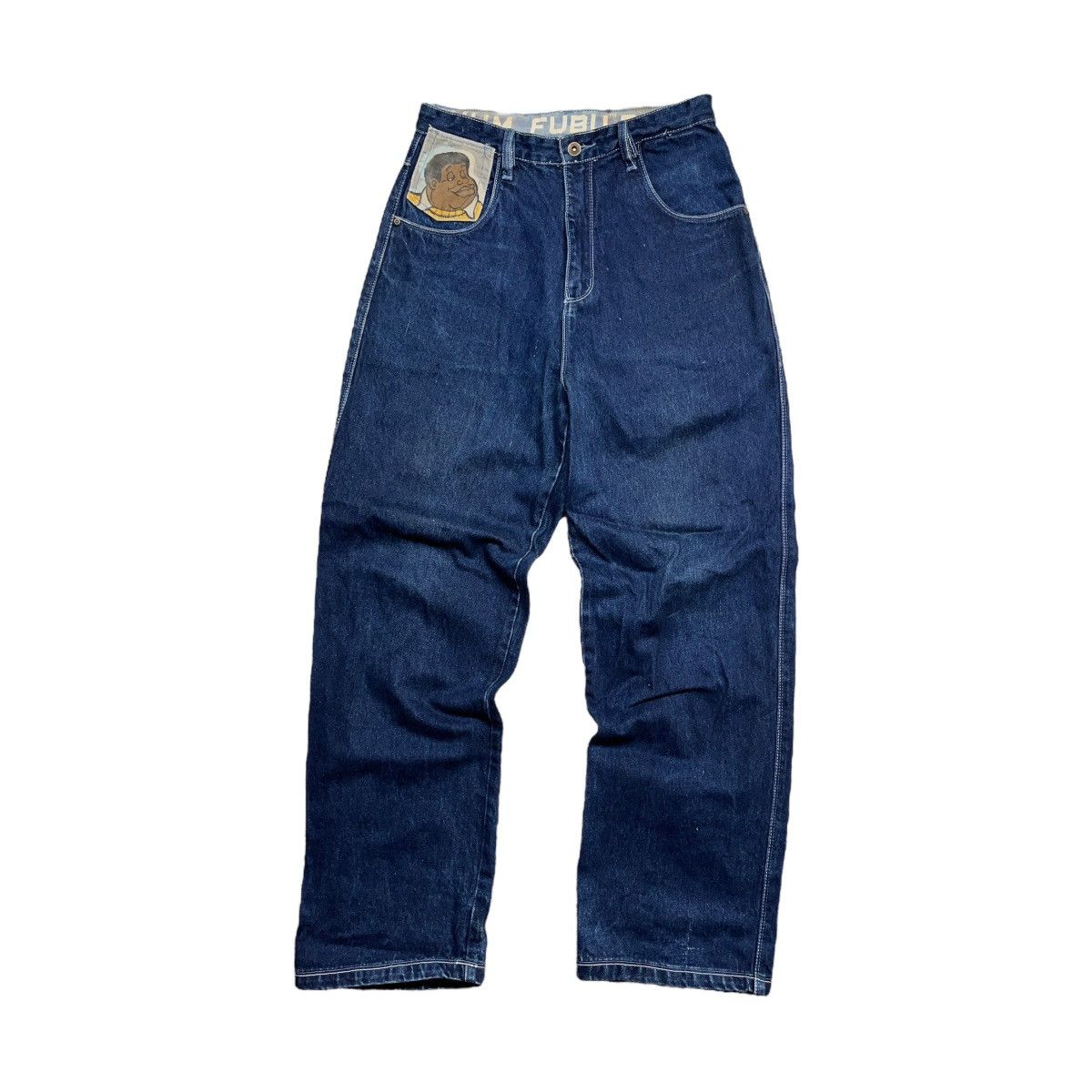 Fubu × Vintage 90s FUBU Platinum Fat Albert Jeans | Grailed
