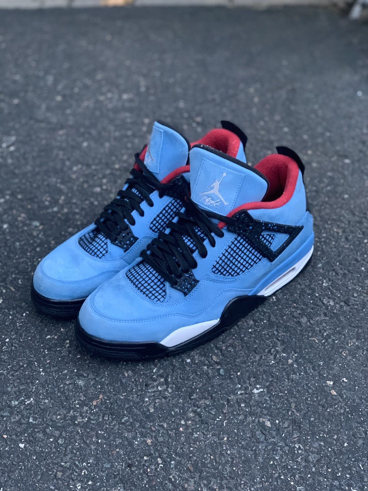 Jordan Brand × Travis Scott Blue Cactus Jack Air Jordan 4 | Grailed