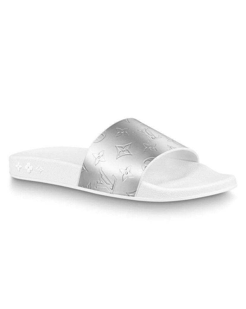 Louis Vuitton Louis Vuitton Waterfront Mule Silver | Grailed