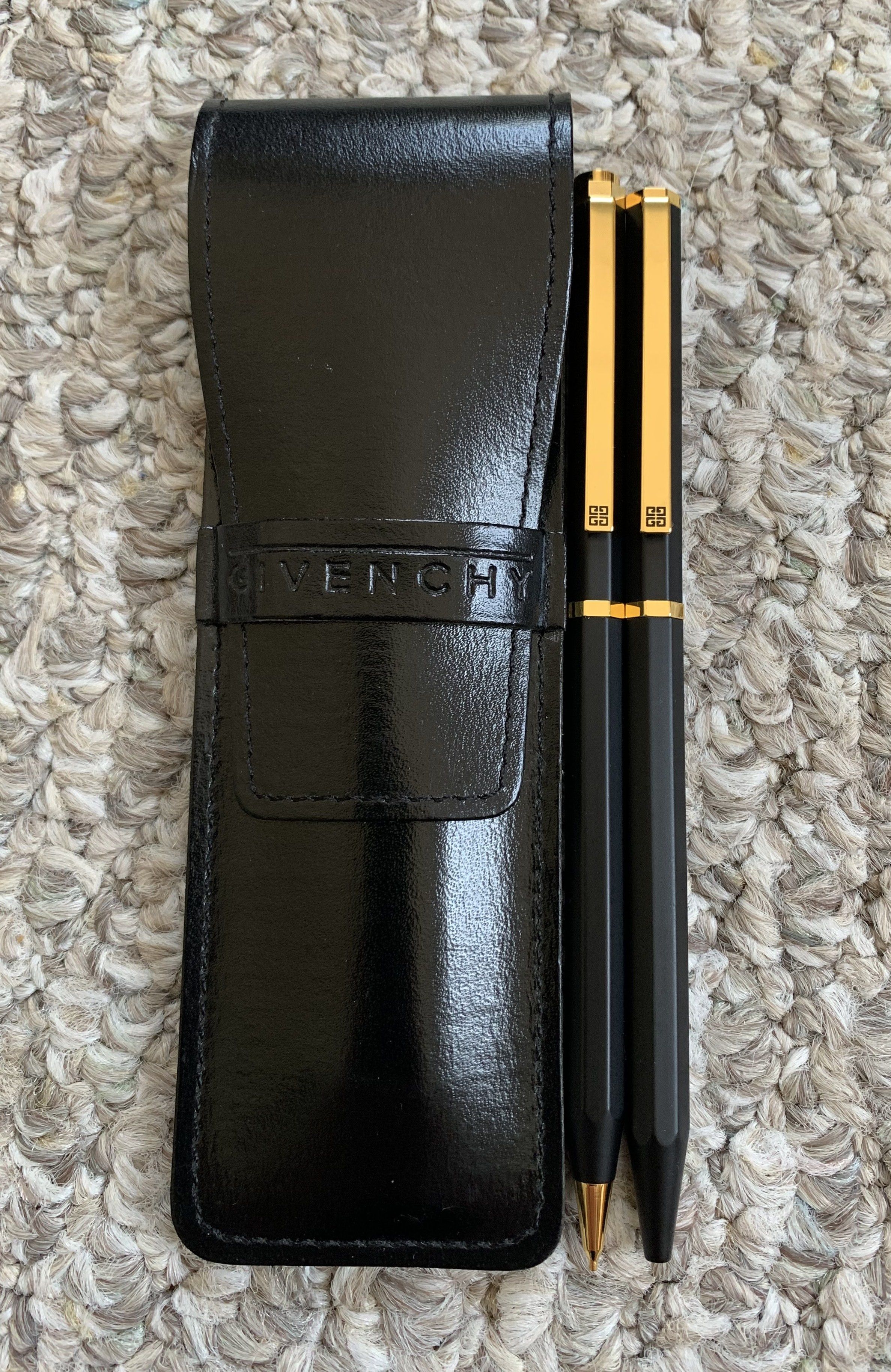 Givenchy Vintage Givenchy Pen+Pencil Set + Case | Grailed