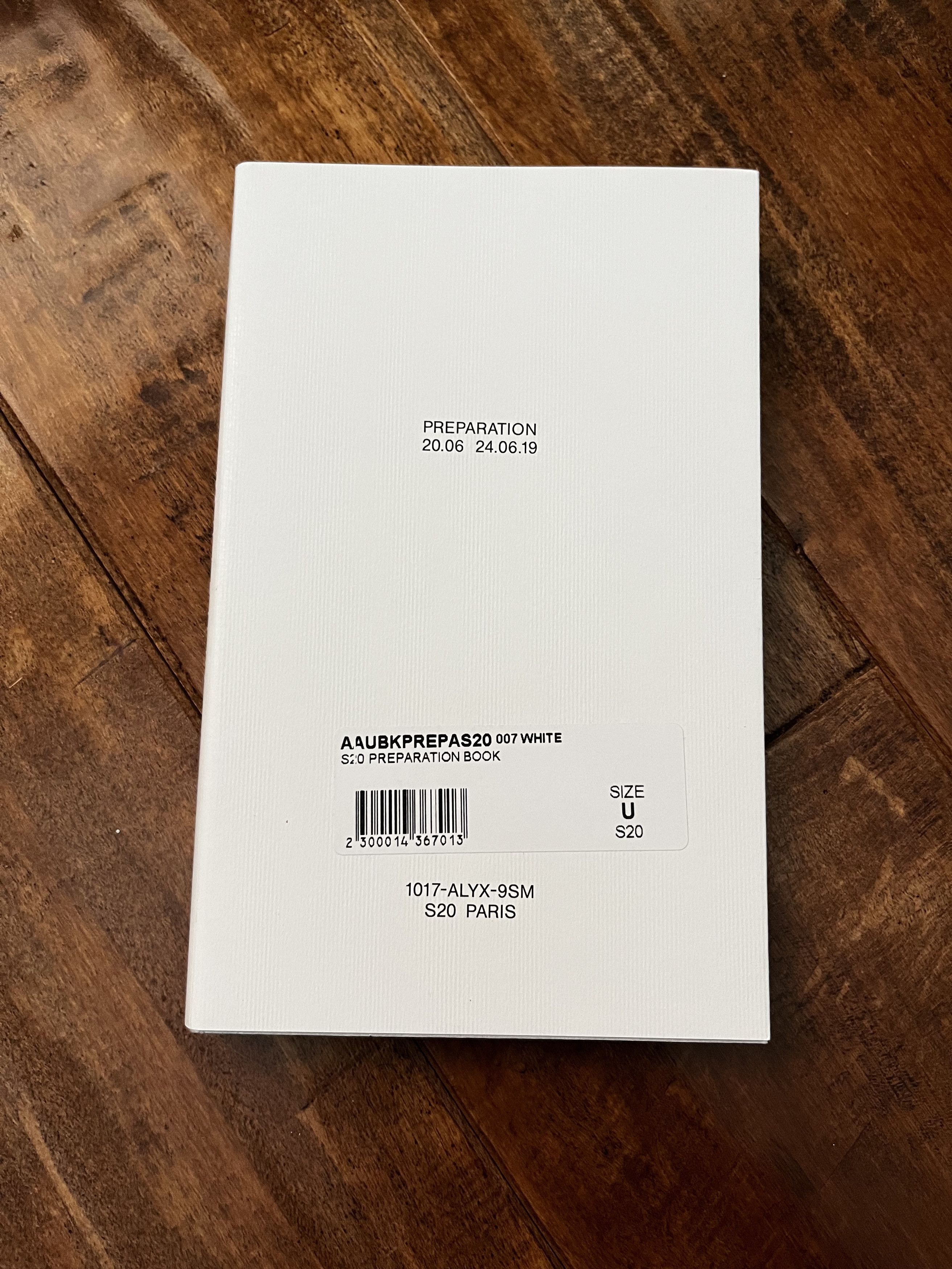 1017 ALYX 9SM × Alyx × MMW SS20 Preparation Book | Grailed