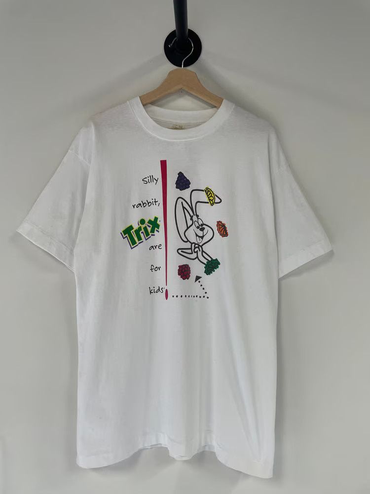 Screen Stars Vintage 80's Trix Are For Kids White Tee | Grailed