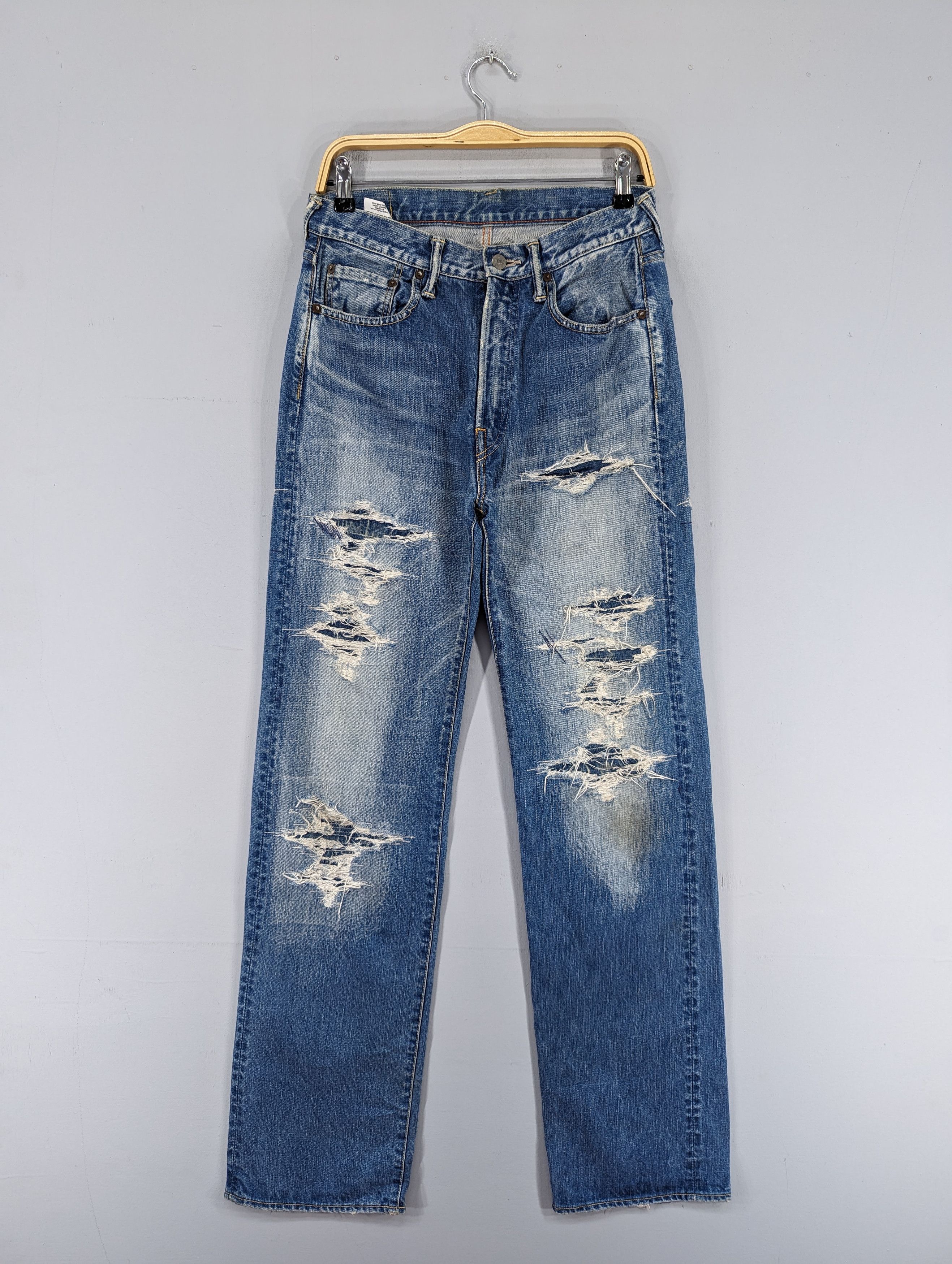 45rpm × Distressed Denim × Japanese Brand 💥RARE💥Vintage 45rpm Medium ...