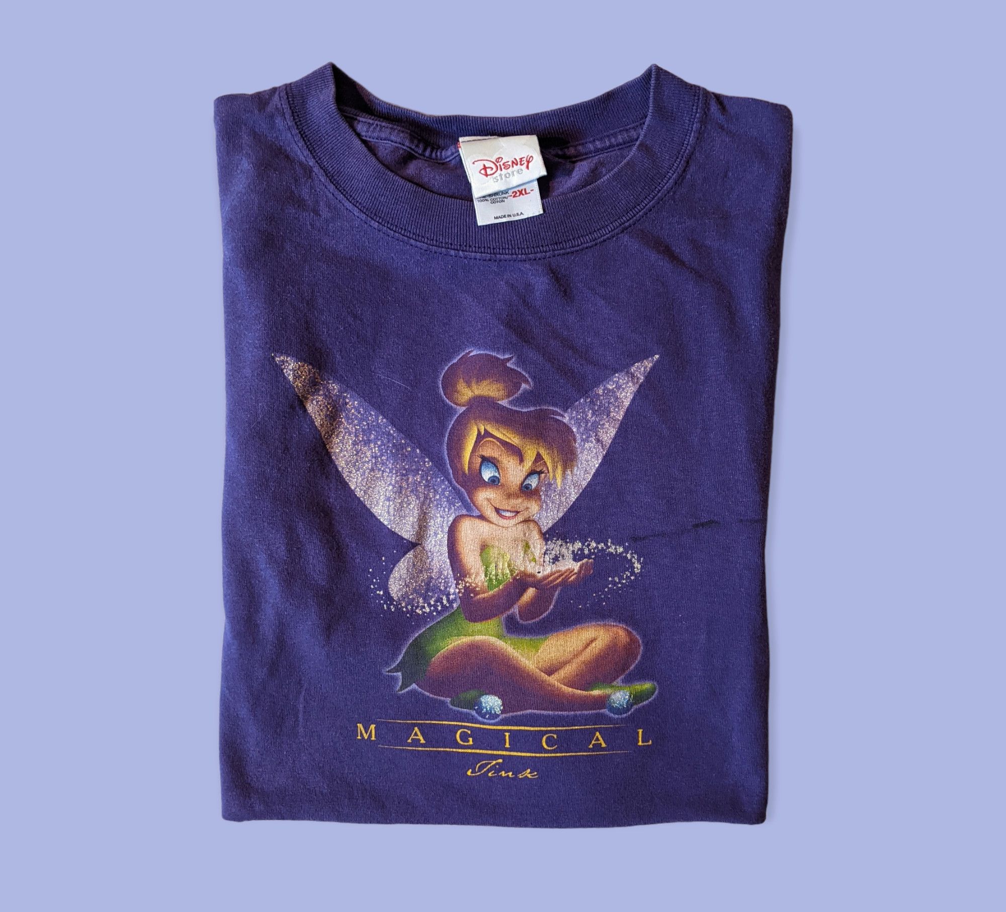 Vintage Vintage 90s Official Disney Store Merch Tinkerbell Tee | Grailed