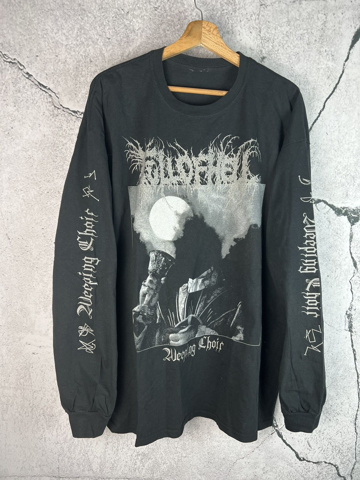 Band Tees × Vintage Full of hell vintage metal band long sleeve weeping ...