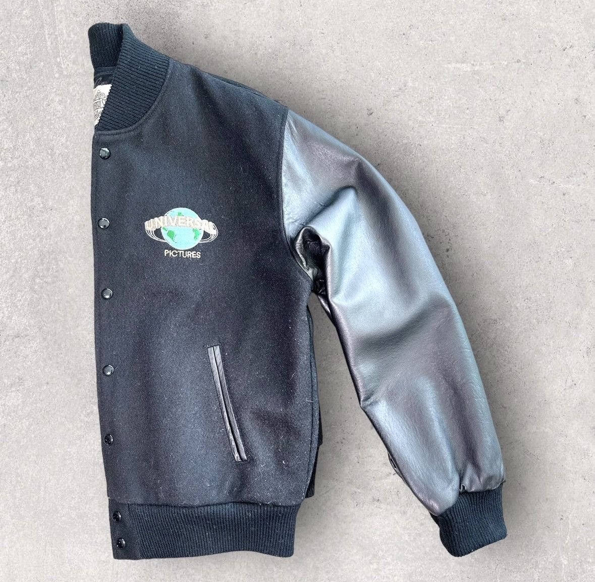 Universal Studios Vintage 90’s Universal Pictures Leather Wool Varsity ...