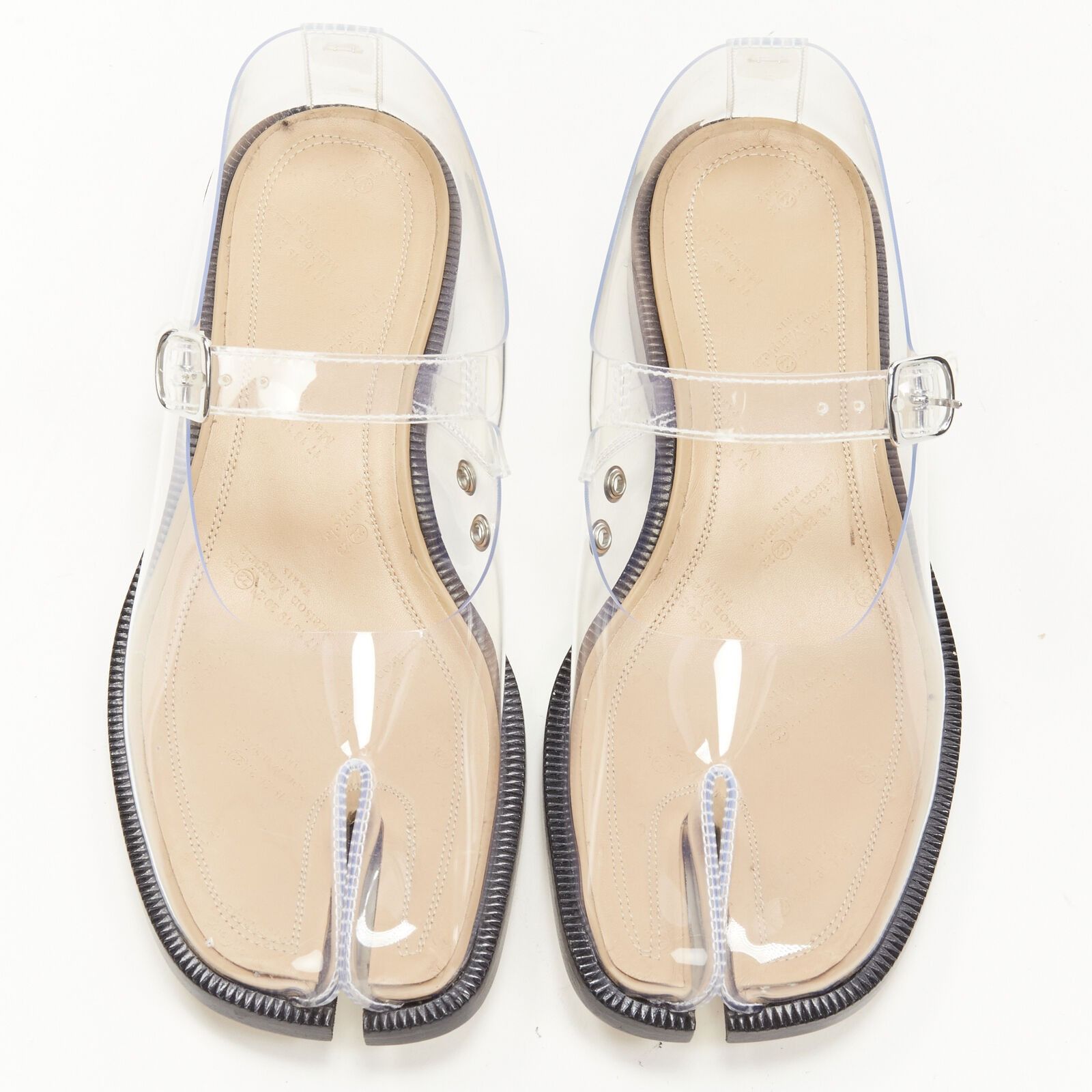 Maison Margiela new MAISON MARGIELA Tabi PVC transparent mary jane flat ...