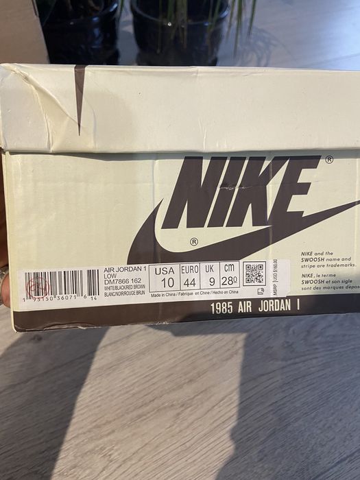 Jordan Brand CACTUS JACK JORDAN 1 LOW -WHITE/BLACK/RED BROWN | Grailed
