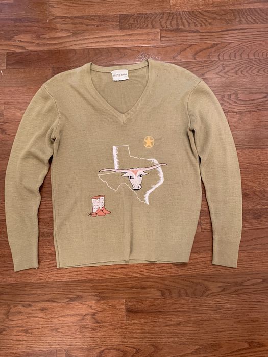 Vintage WOMENS VINTAGE FROST BROTHERS 80S COWBOY SWEATER SMALL | Grailed