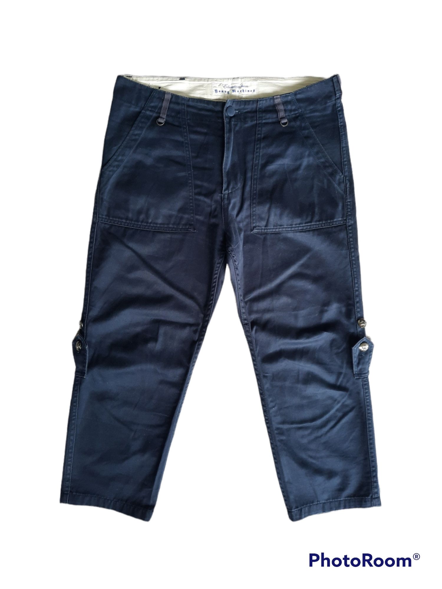 Military 🔥Education from young machines navy work cropped pants | Grailed