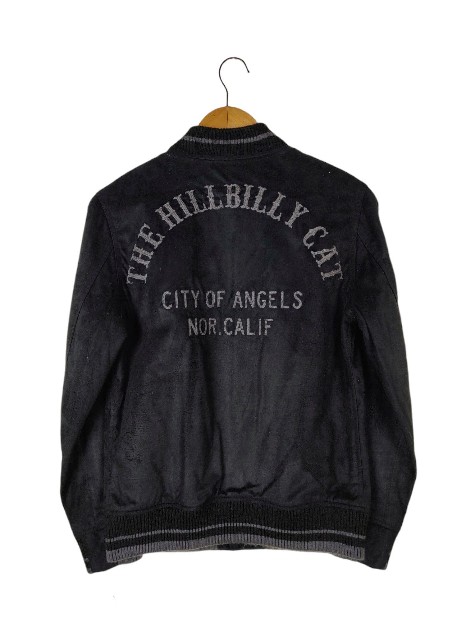 Bomber Jacket × Japanese Brand × Varsity Jacket The Hillbilly Cat ...