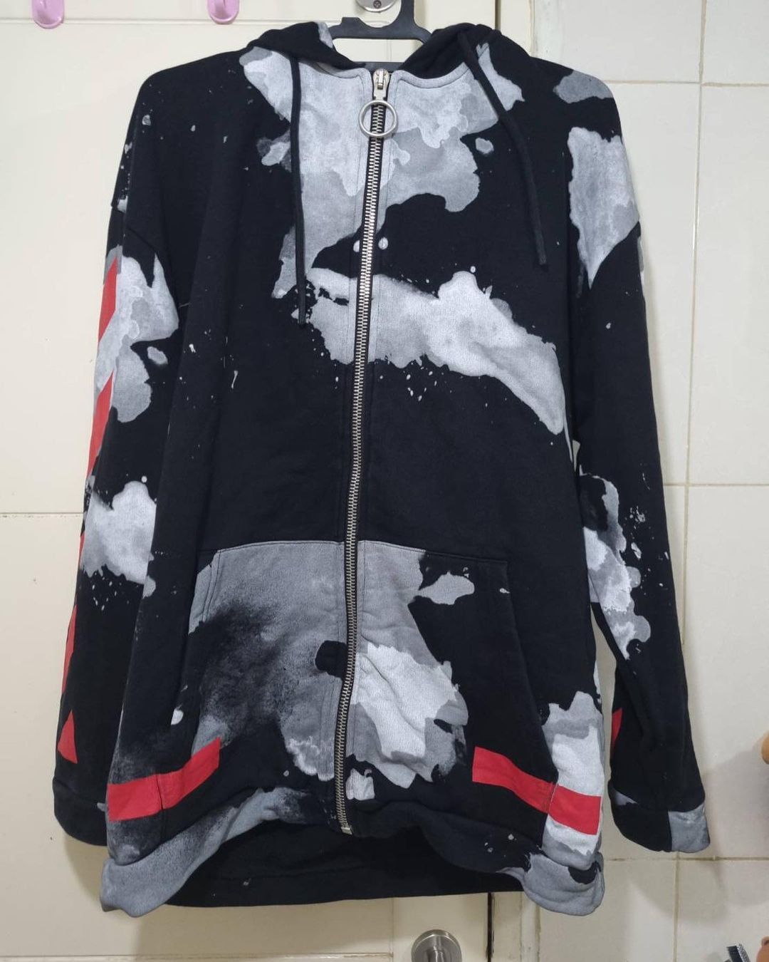 Off-White Off-White Liquid Spot Zip Hoodie 🔥rarity 10/10🔥 | Grailed