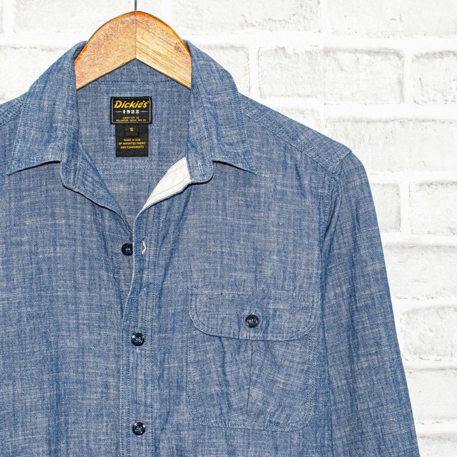 Dickies Dickie's 1922 x Ascot Button up Chambray Shirt Made in USA ...