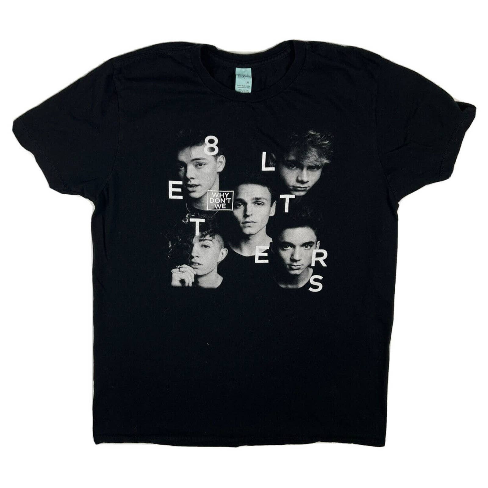 Band Tees Why Don’t We 8 Letters Album Cover Band T-Shirt Men’s Large ...