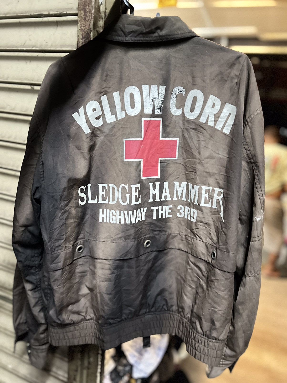 Vintage Yellow corn jacket motosport sledge hammer vintage | Grailed